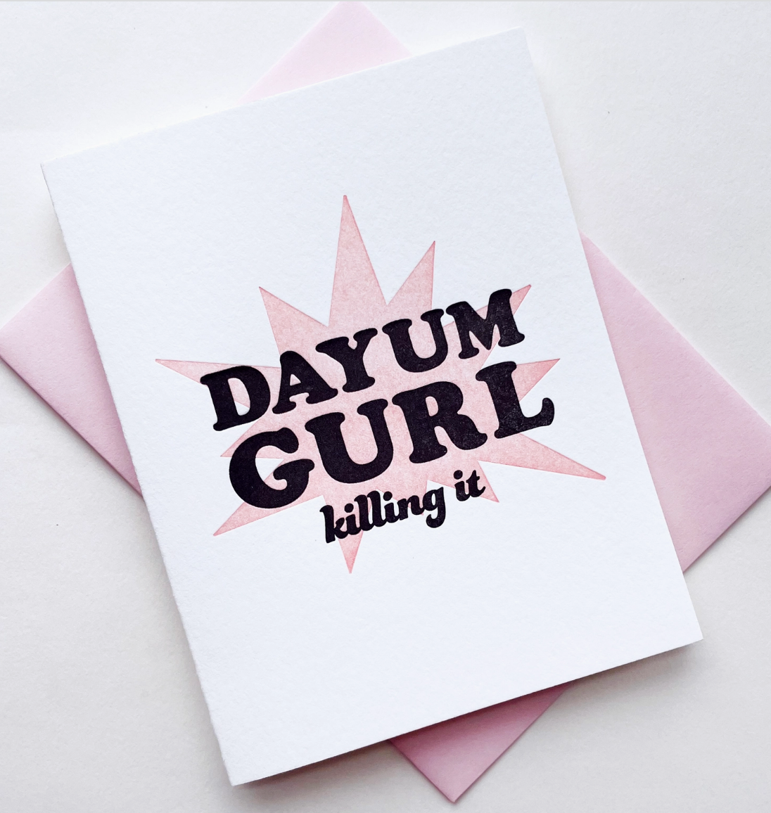 Dayum Girl Card Fashion Cupcake